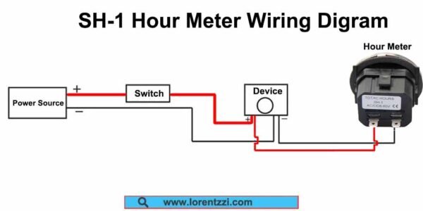Mechanical Hour Meter, 6 Digits, Designed For Diesel Generator