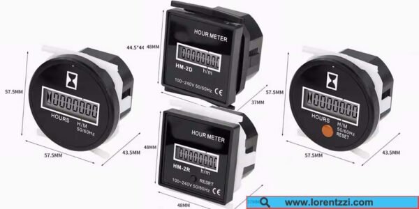Digital Hour Meter, 220VAC, 12VDC, 24VDC